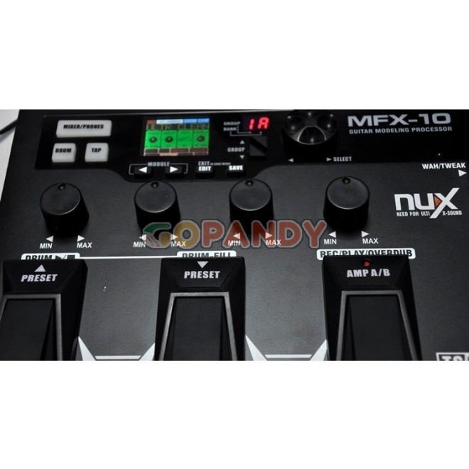 NUX MFX-10 Modeling Guitar Effects Multi-Effects Processor 55 Models ...