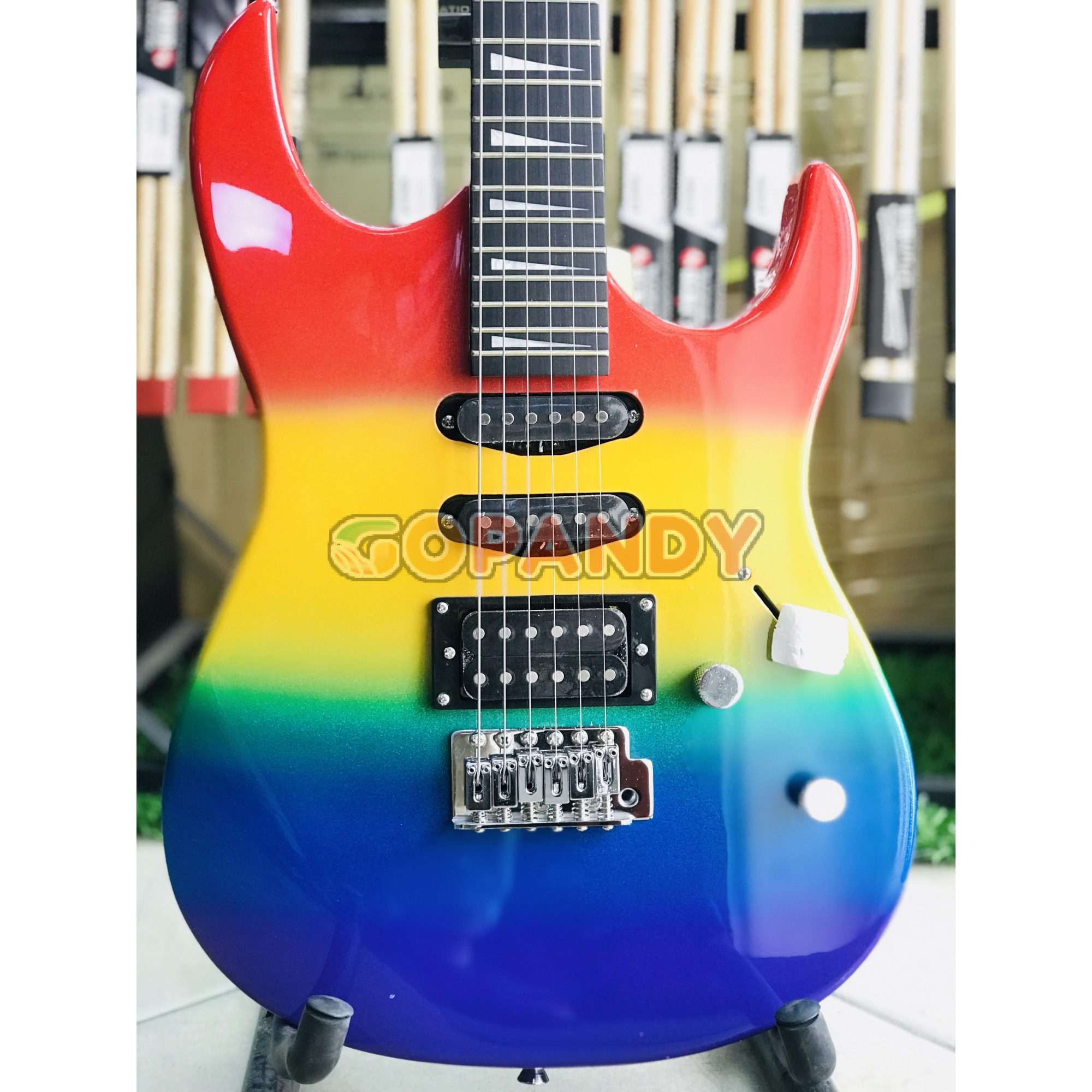 Smiger LG-4 Stratocaster Lead Electric Guitar - Rainbow - Gopandy Musical